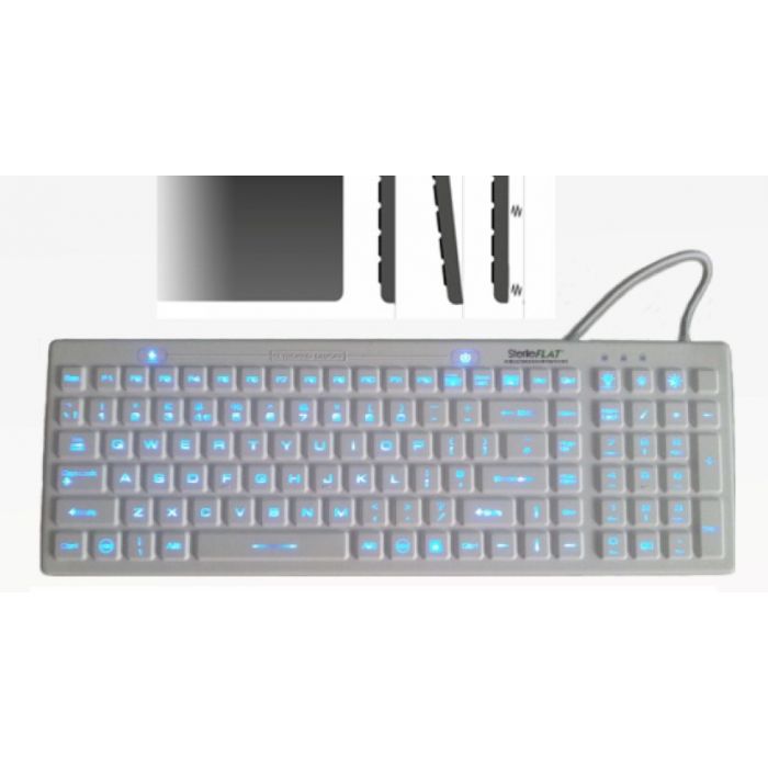 Antibacterial Keyboard, Backlit Medical Keyboard, USB